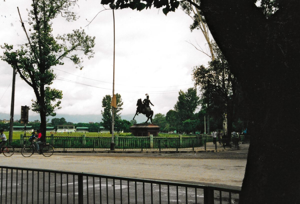 Equestrian statue of Chandra Shamsher in Kathmandu Nepal