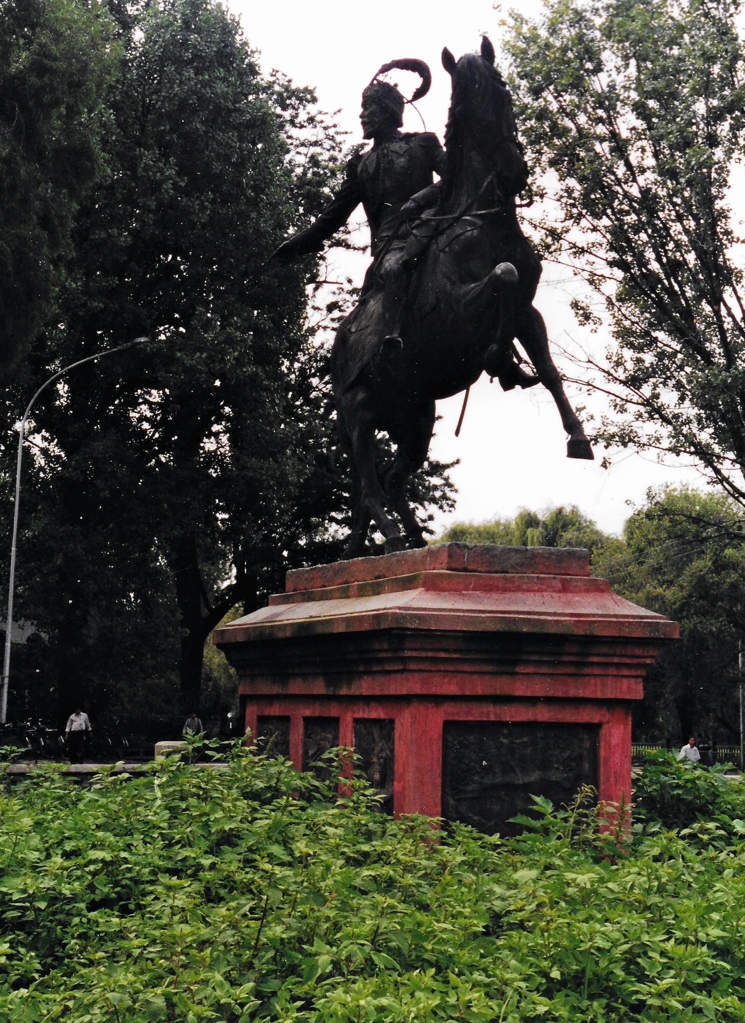 Equestrian statue of Chandra Shamsher in Kathmandu Nepal