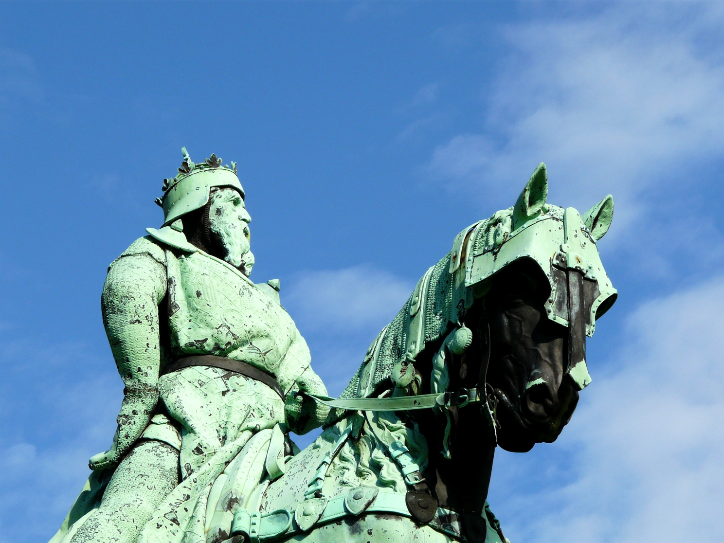 Equestrian statue of Barbarossa Friedrich I in Goslar Germany