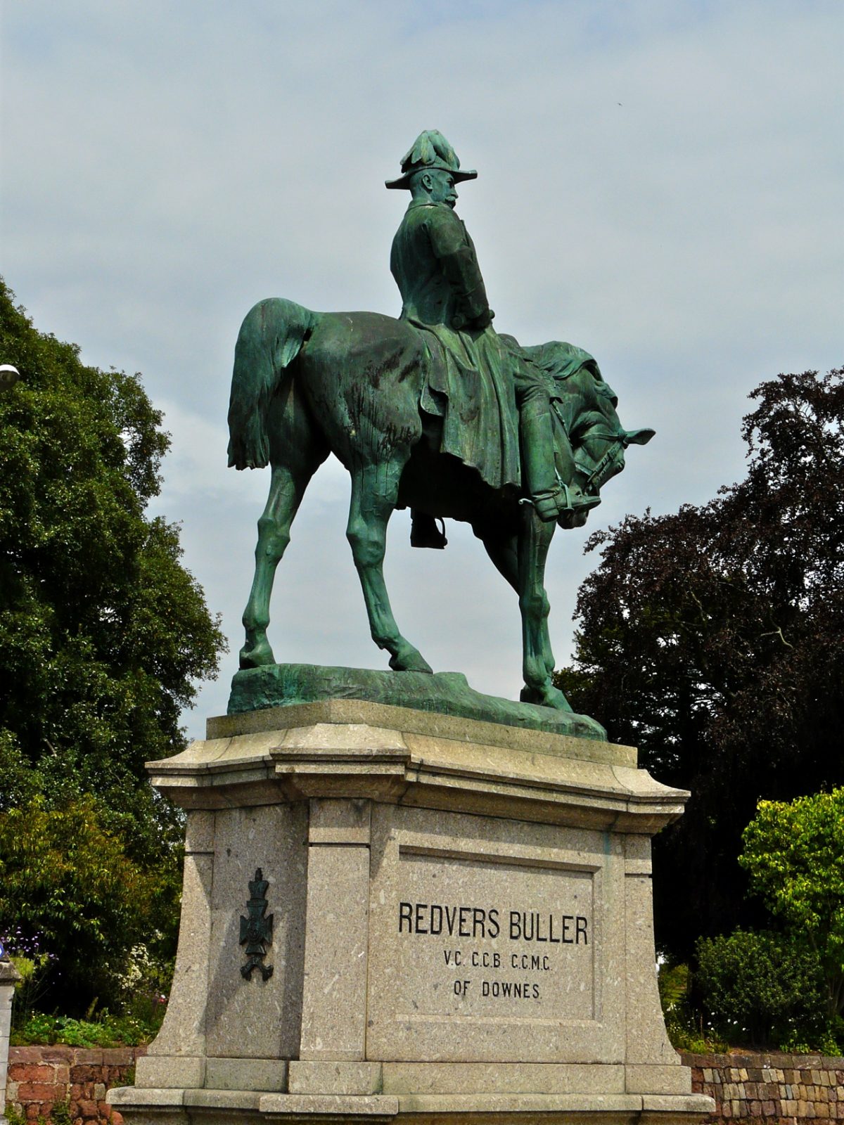 Equestrian statue of Redvers Buller in Exeter UK