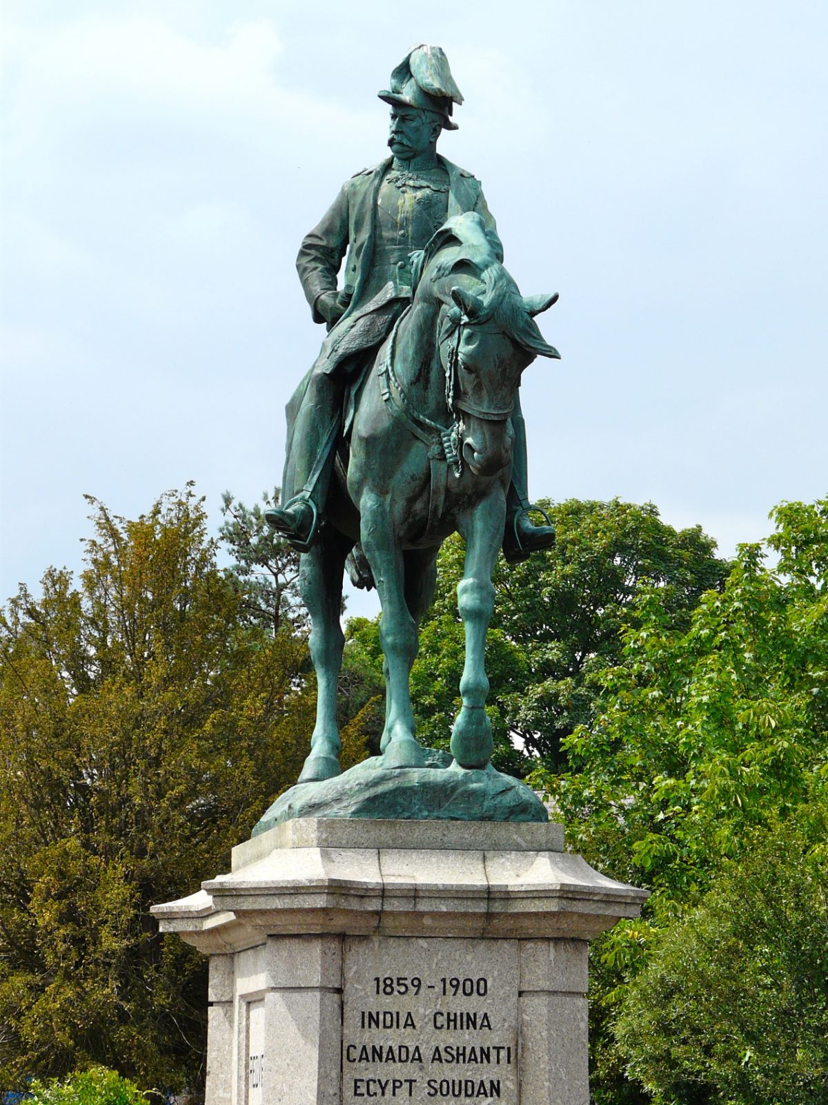 Equestrian statue of Redvers Buller in Exeter UK