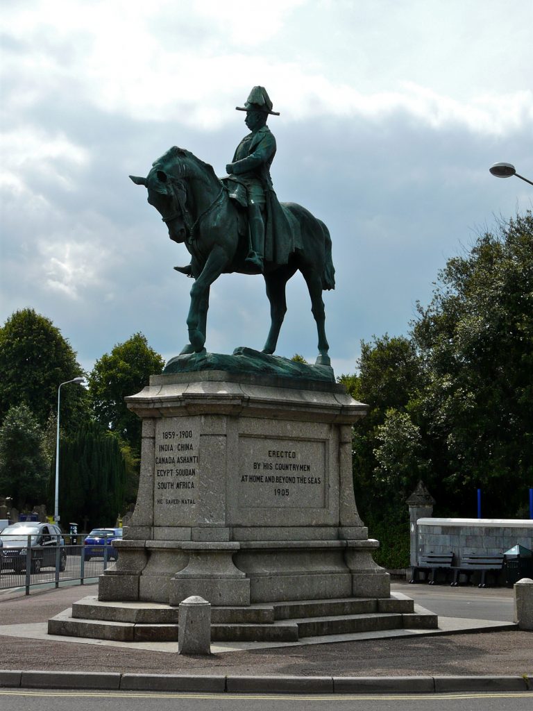Equestrian statue of Redvers Buller in Exeter UK