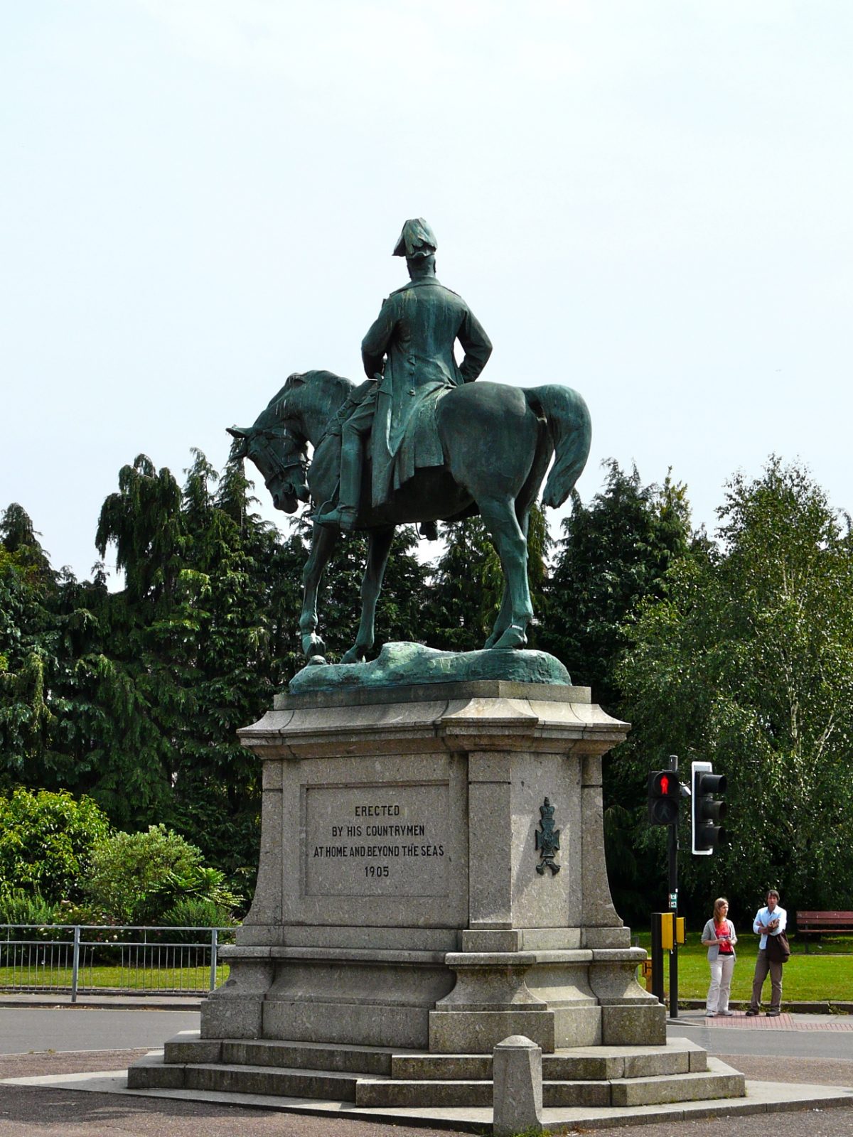 Equestrian statue of Redvers Buller in Exeter UK