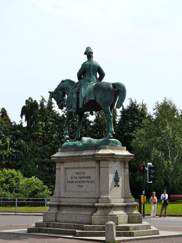 Equestrian statue of Redvers Buller in Exeter UK