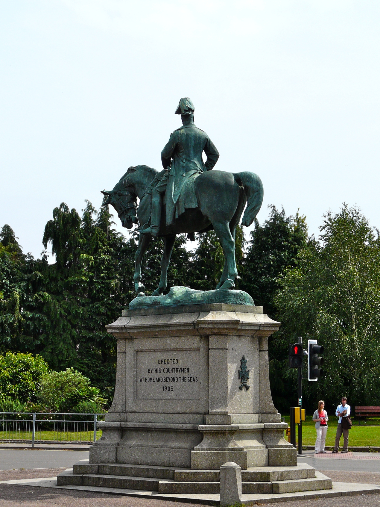Equestrian statue of Redvers Buller in Exeter UK