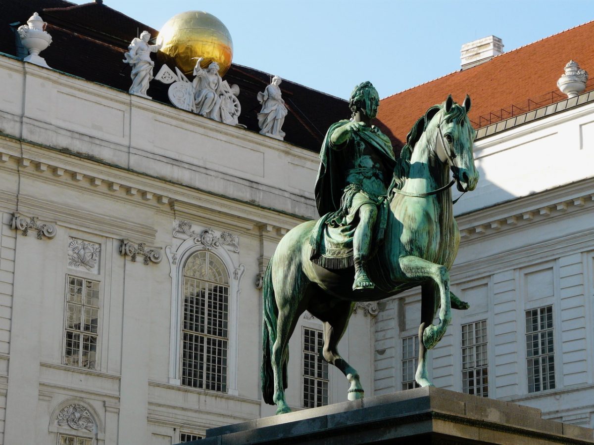 Equestrian statue of Joseph ll in Vienna Austria