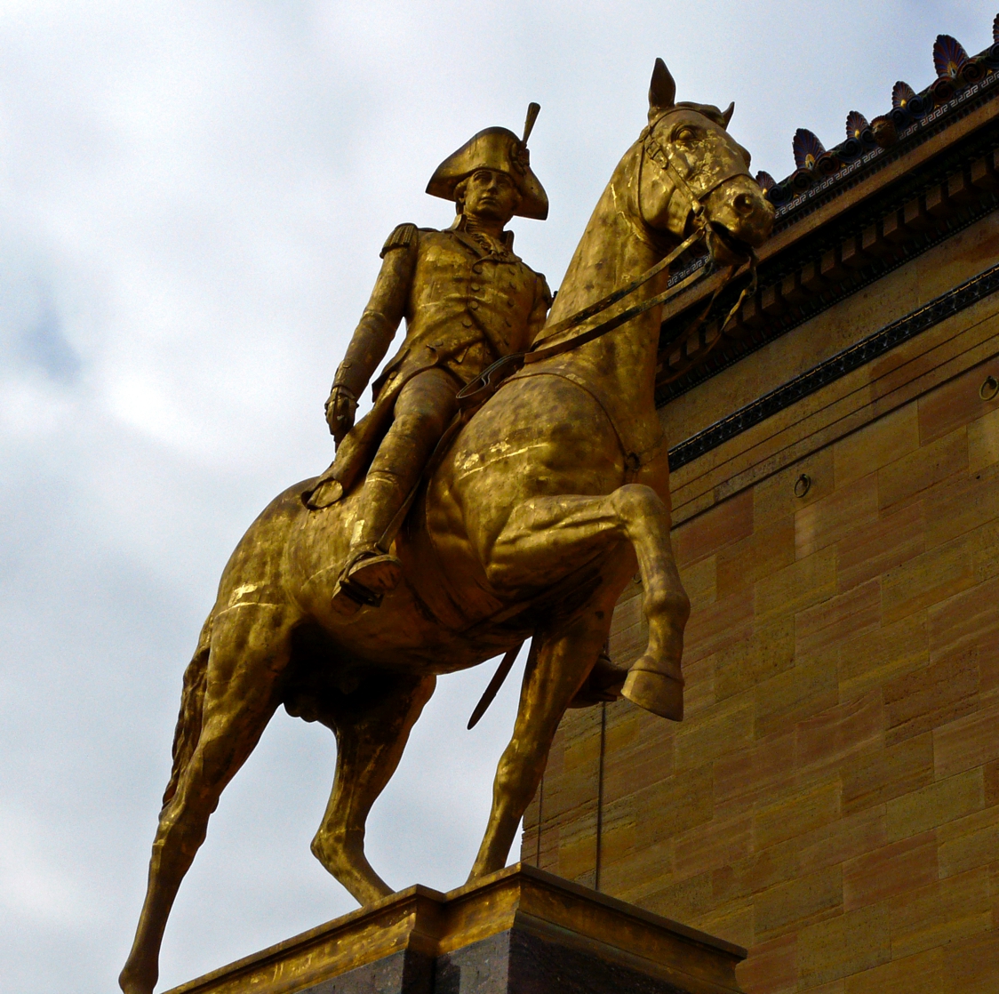 Equestrian statue of Anthony Wayne in PA Philadelphia US