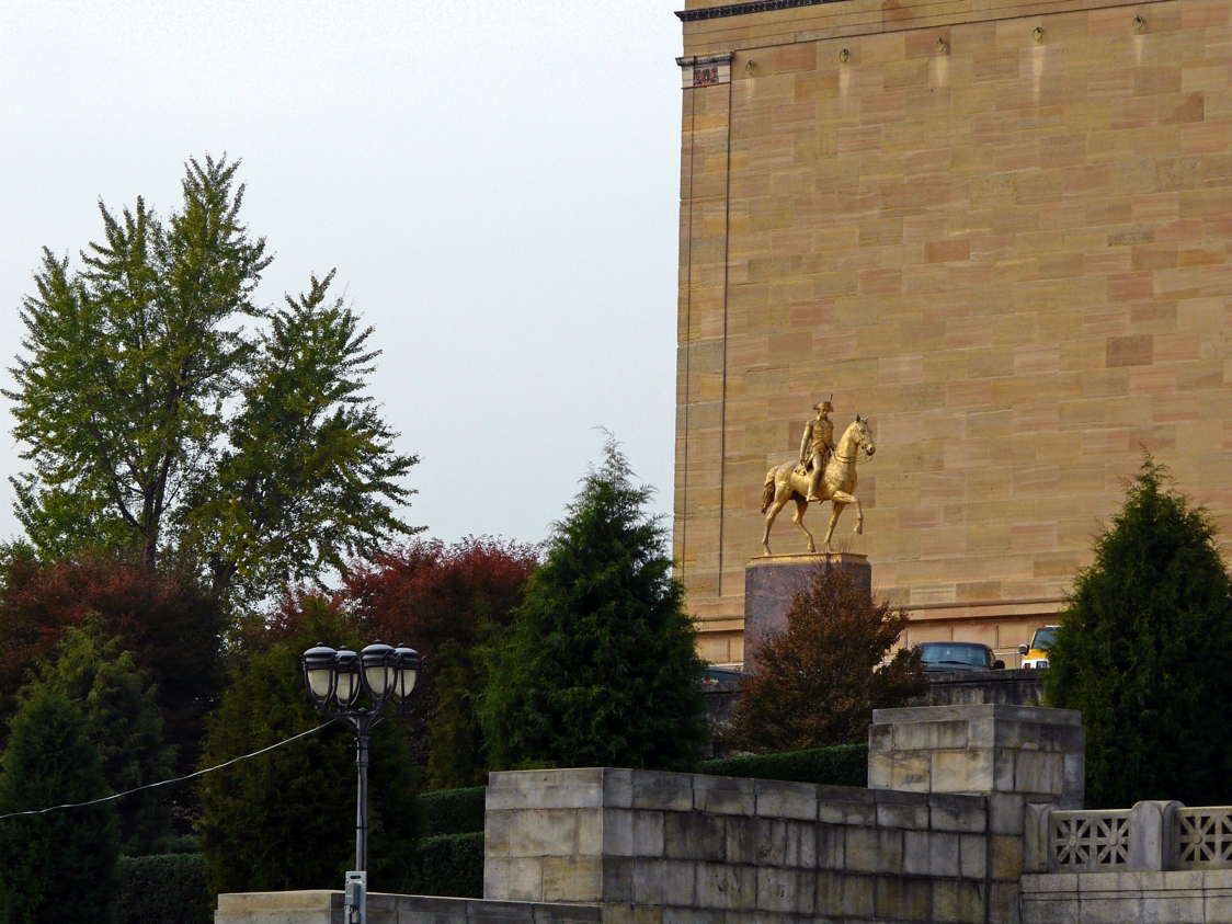 Equestrian statue of Anthony Wayne in PA Philadelphia US