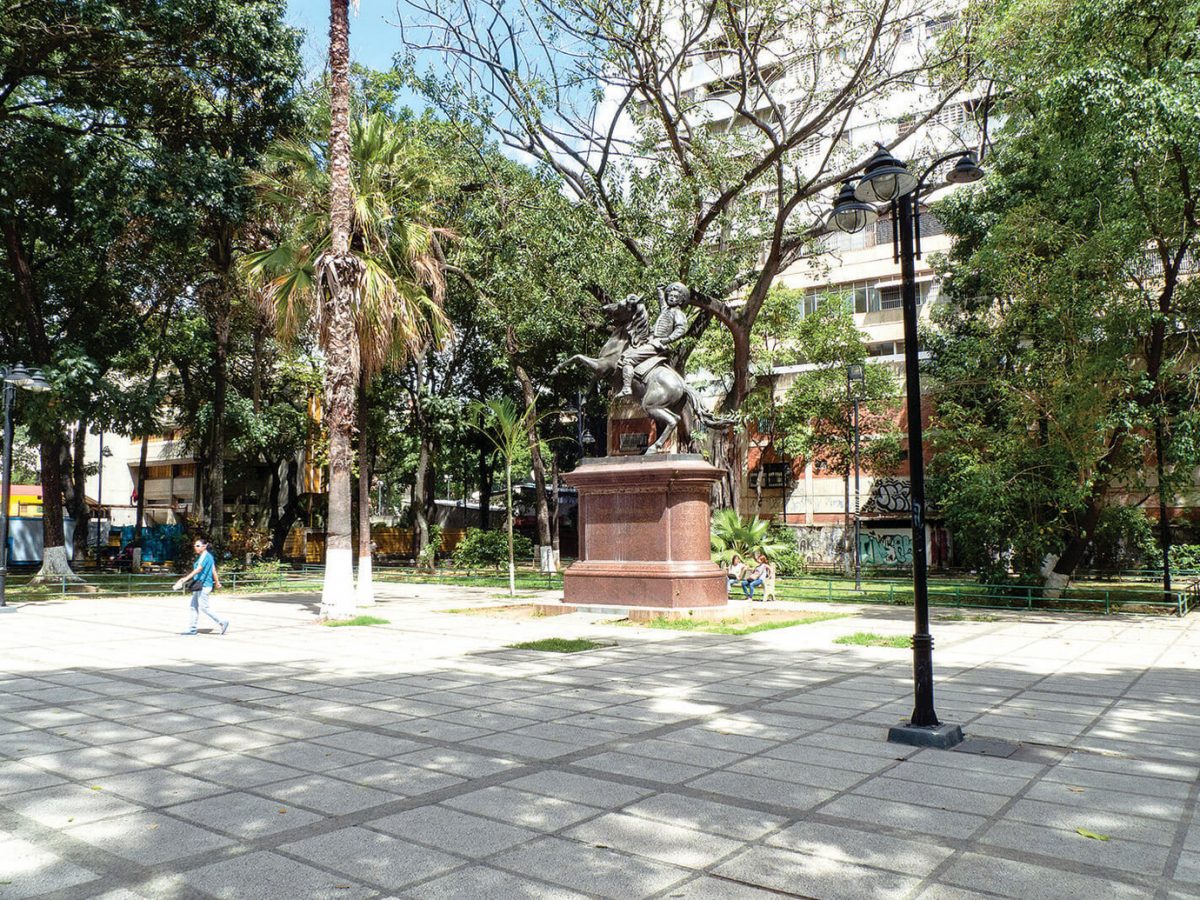 Equestrian statue of José Antonio Paez in Caracas Venezuela
