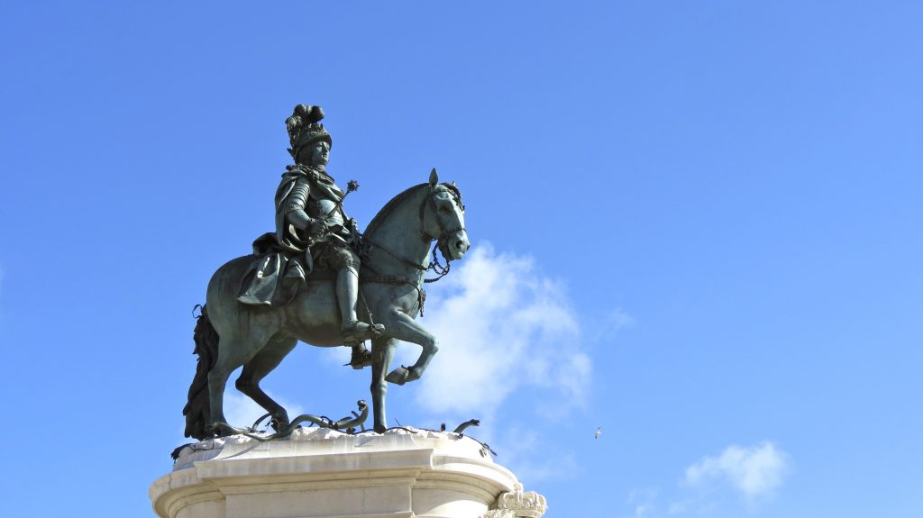Equestrian statue of Josepho I in Lisbon Portugal