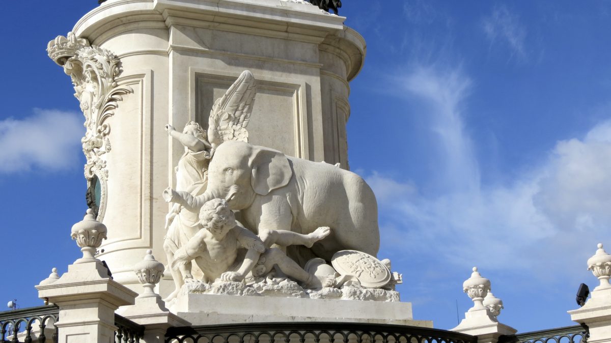 Equestrian statue of Josepho I in Lisbon Portugal