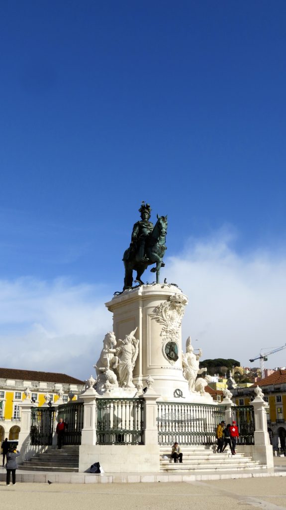 Equestrian statue of Josepho I in Lisbon Portugal