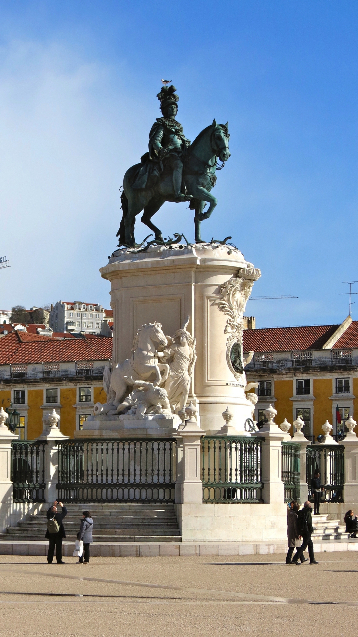 Equestrian statue of Josepho I in Lisbon Portugal