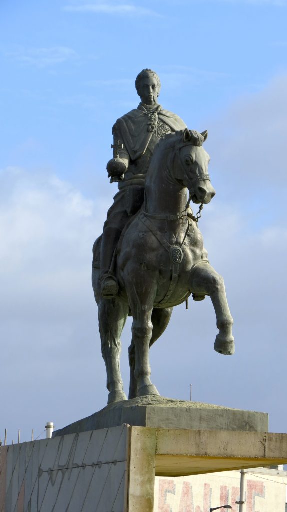 Equestrian statue of Joao VI in Porto Portugal