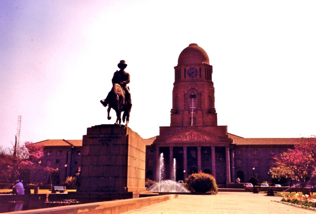 Equestrian statue of Andries Pretorius in Pretoria South Africa