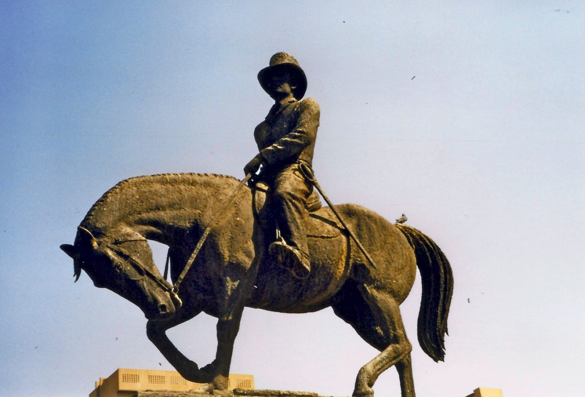 Equestrian statue of Andries Pretorius in Pretoria South Africa
