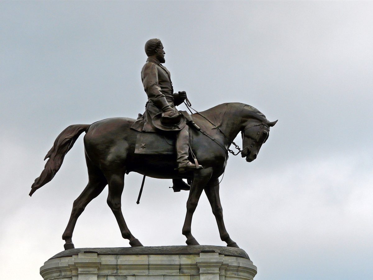 Equestrian statue of Robert Edward Lee in VA Richmond US