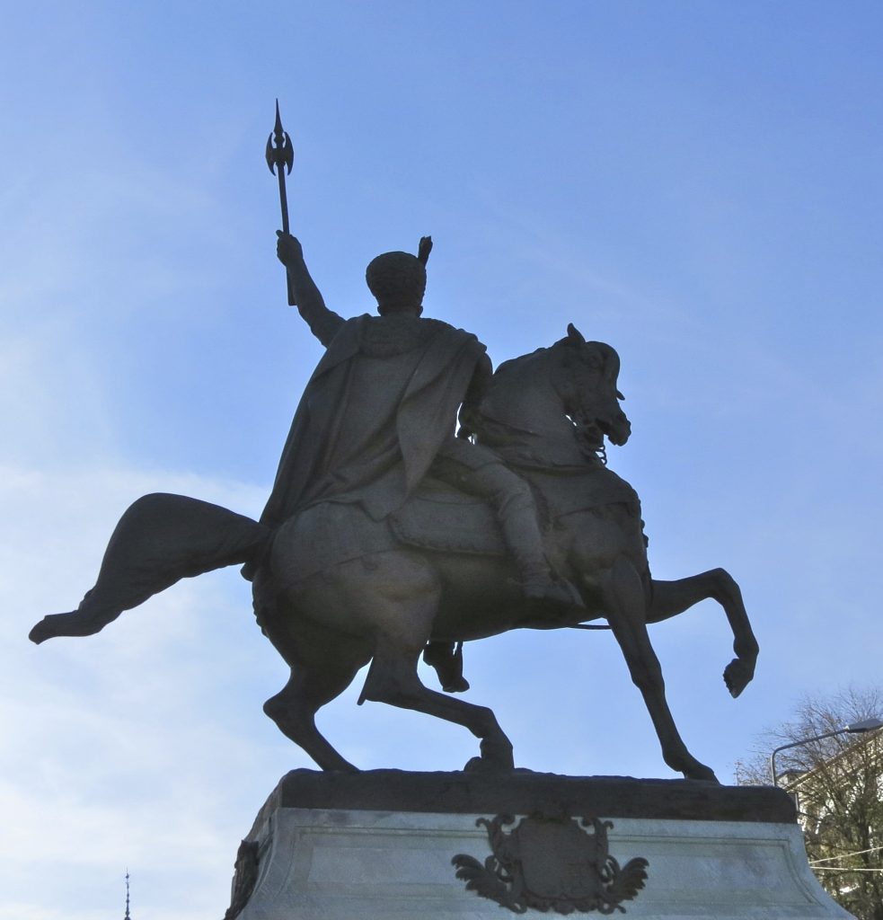 Equestrian statue of Michael the Brave in Bucharest Romania