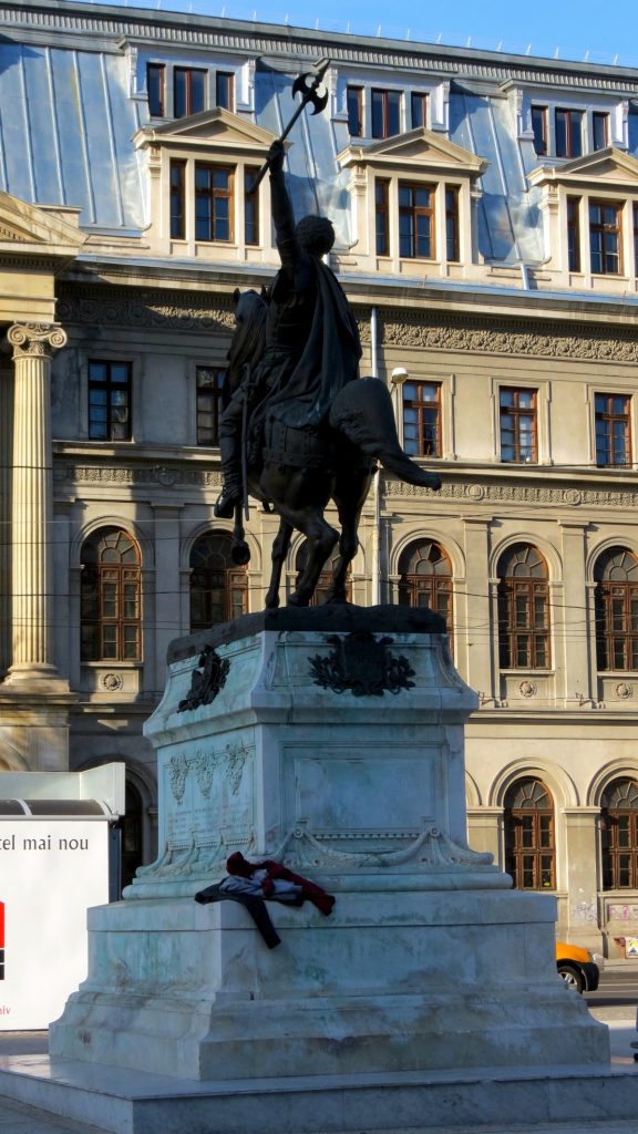 Equestrian statue of Michael the Brave in Bucharest Romania