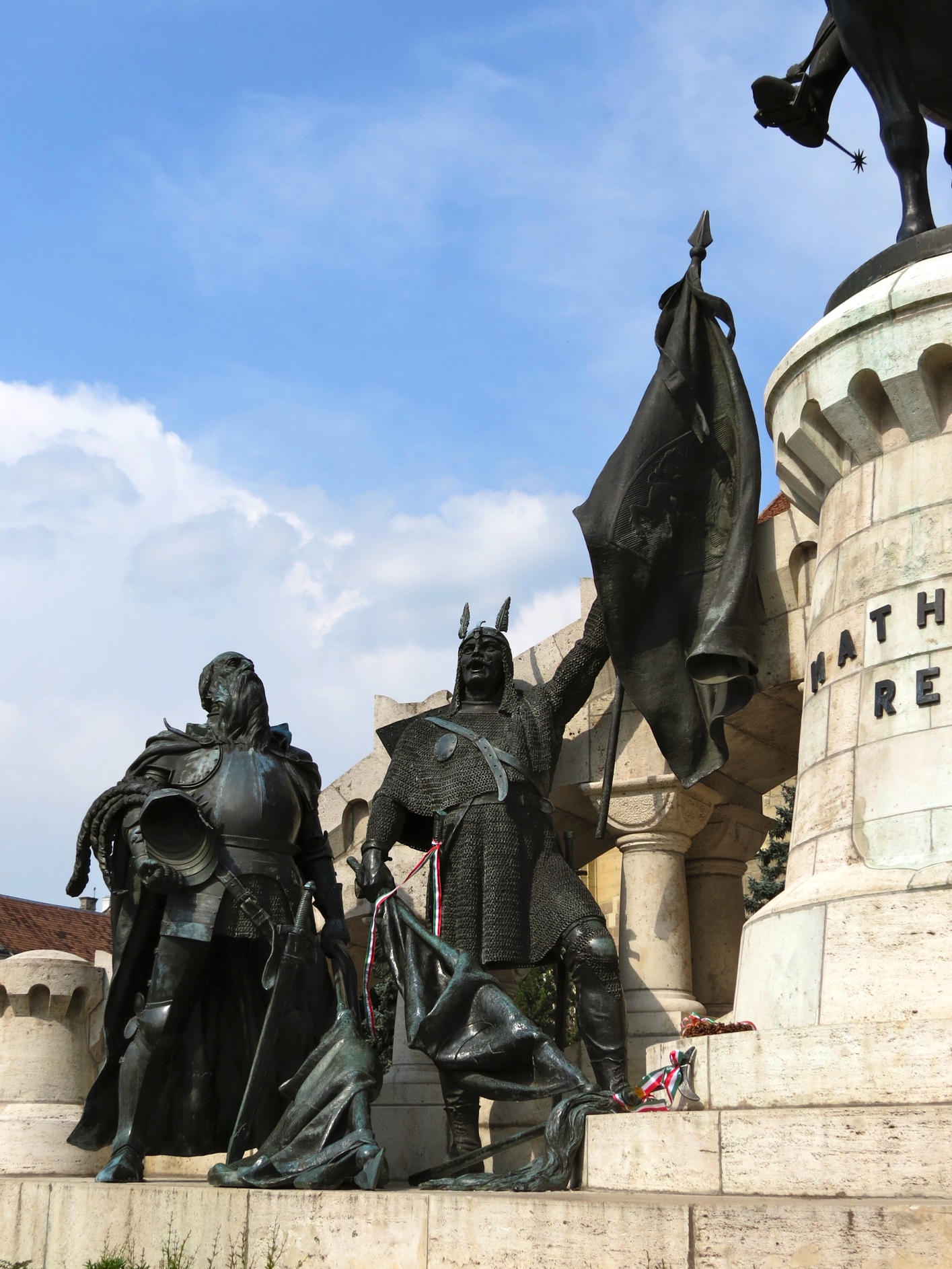 Equestrian statue of Hunyádi Matyás in Cluj-Napoca Romania