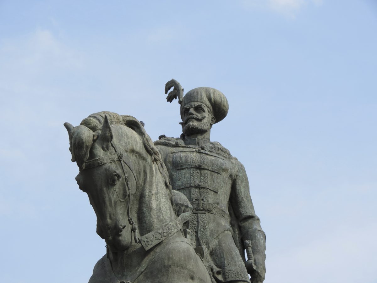 Equestrian statue of Michael the Brave in Cluj-Napoca Romania