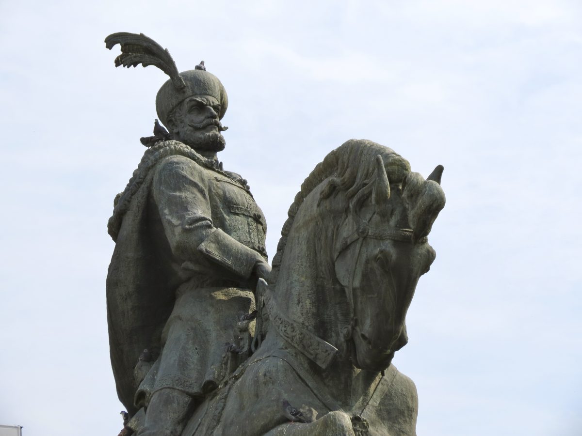 Equestrian statue of Michael the Brave in Cluj-Napoca Romania