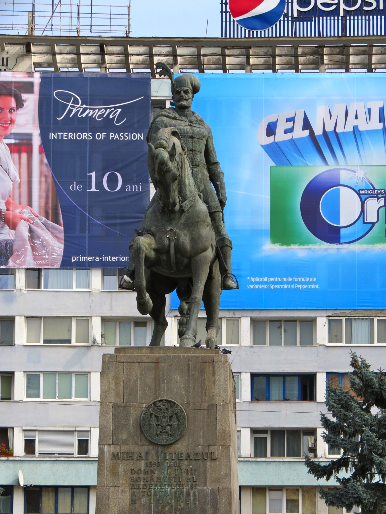 Equestrian statue of Michael the Brave in Cluj-Napoca Romania