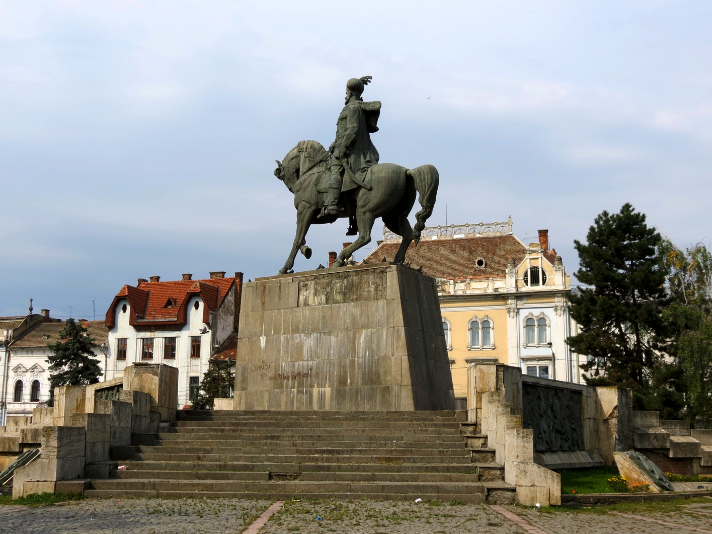 Equestrian statue of Michael the Brave in Cluj-Napoca Romania