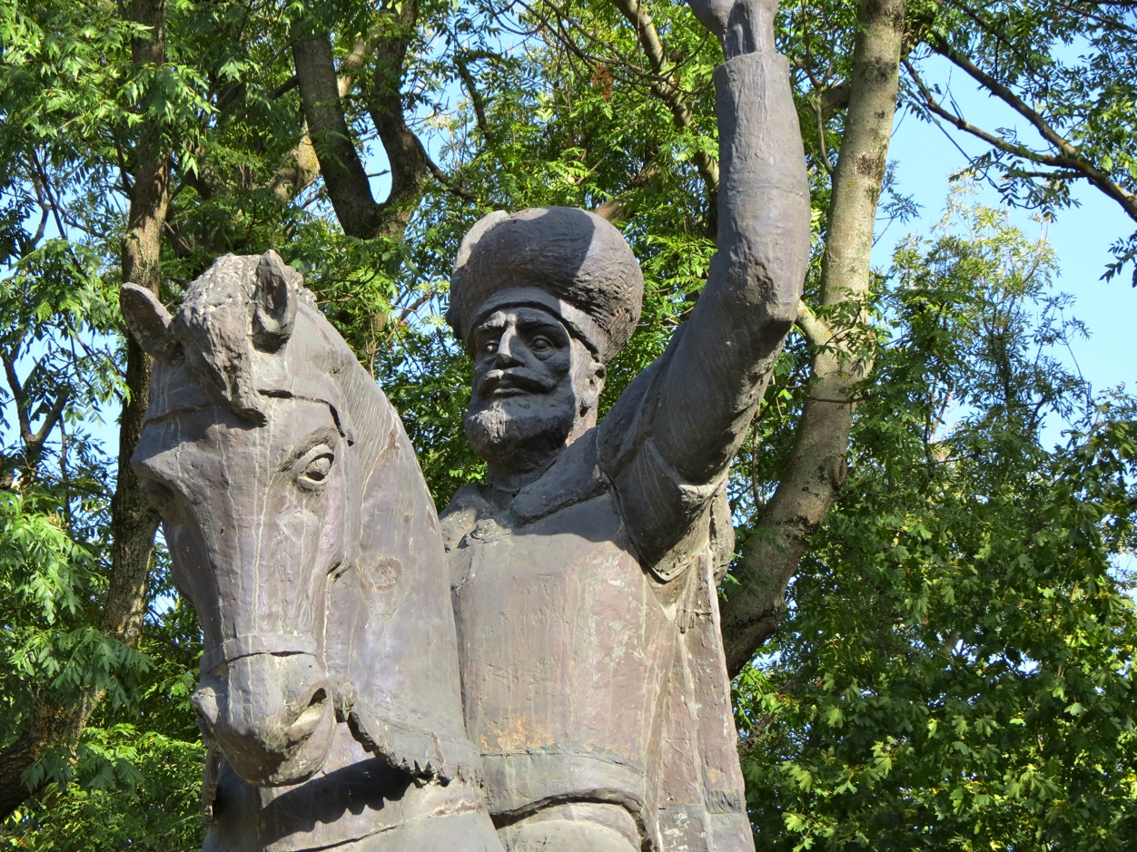 Equestrian statue of Michael the Brave in Iasi Romania