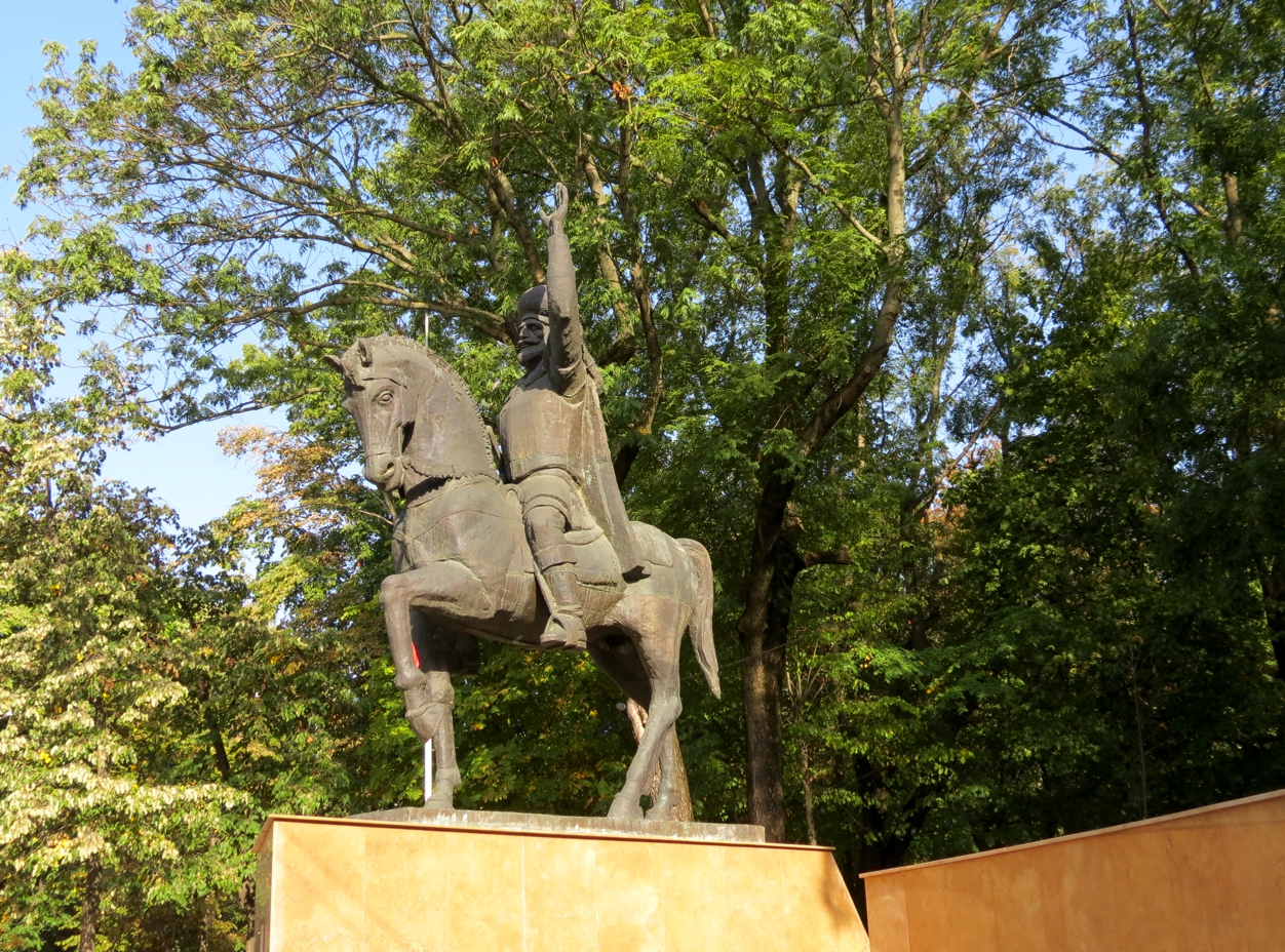 Equestrian statue of Michael the Brave in Iasi Romania