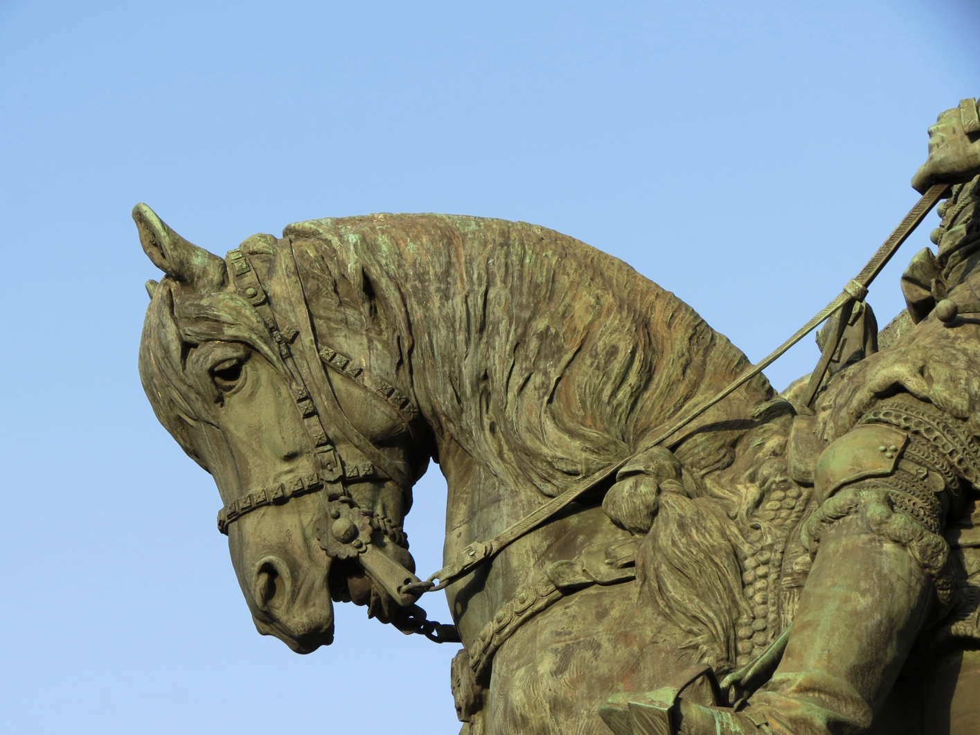 Equestrian statue of Stephen III of Moldavia in Iasi Romania