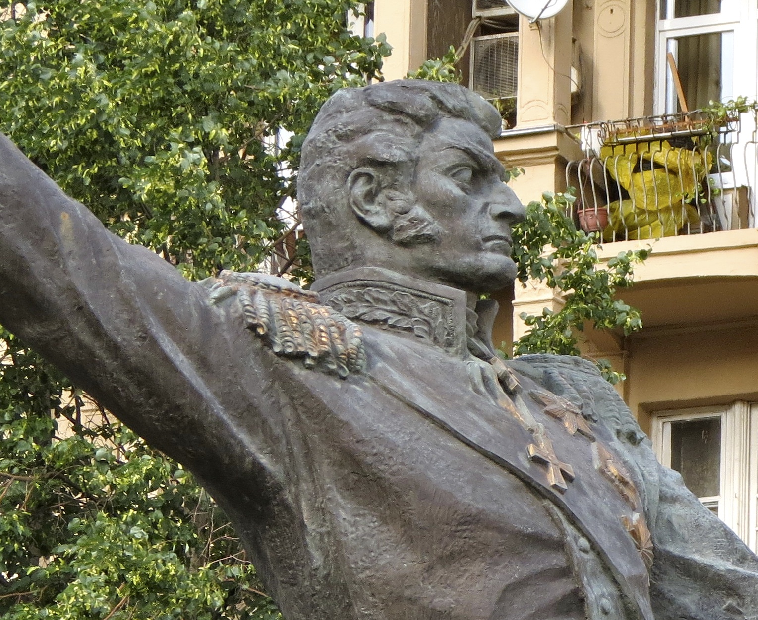 Equestrian statue of Pyotr Bagration in Moscow Russia