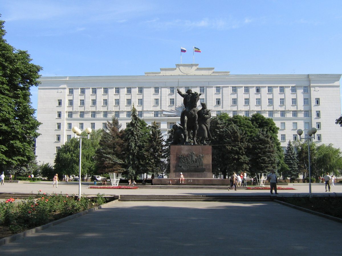 Equestrian statue of Semyon Budyonny in Rostov-on-Don Russia
