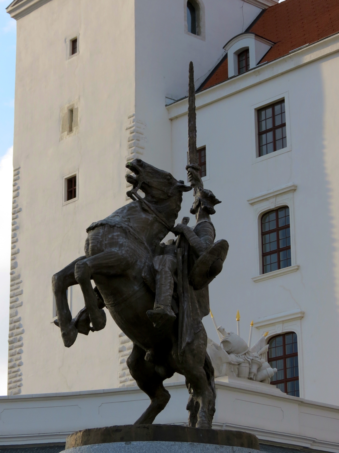 Equestrian statue of Svatopluk I in Bratislava Slovakia
