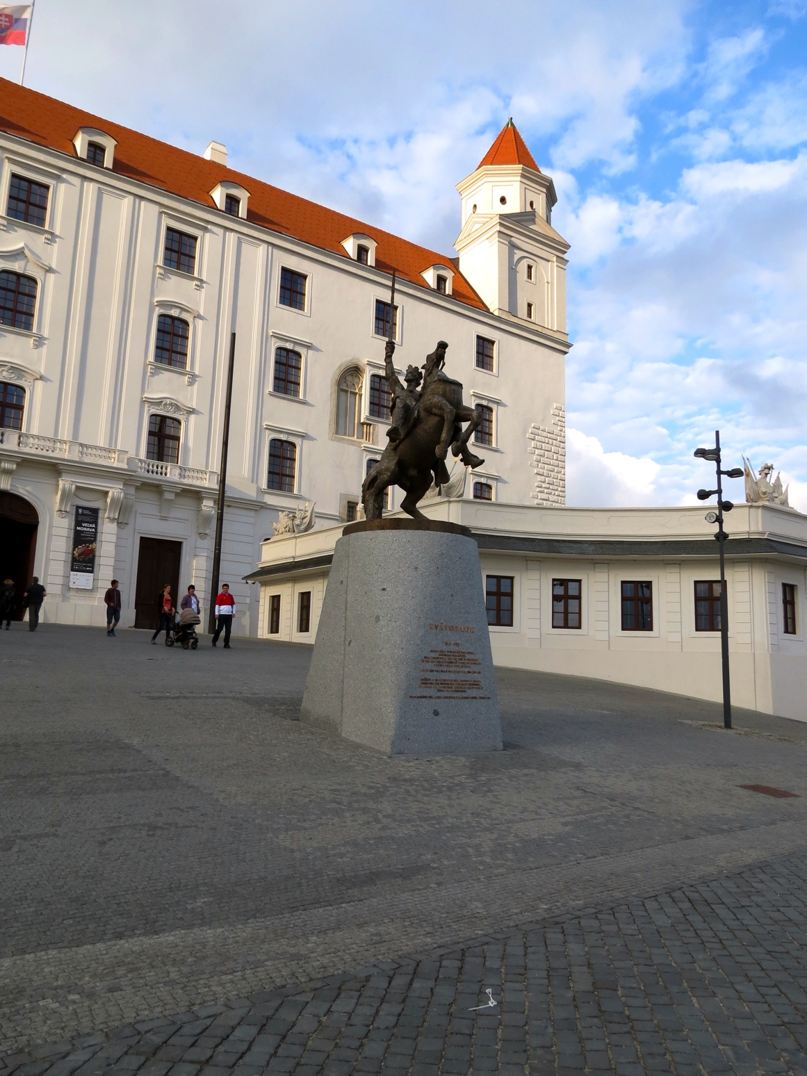 Equestrian statue of Svatopluk I in Bratislava Slovakia