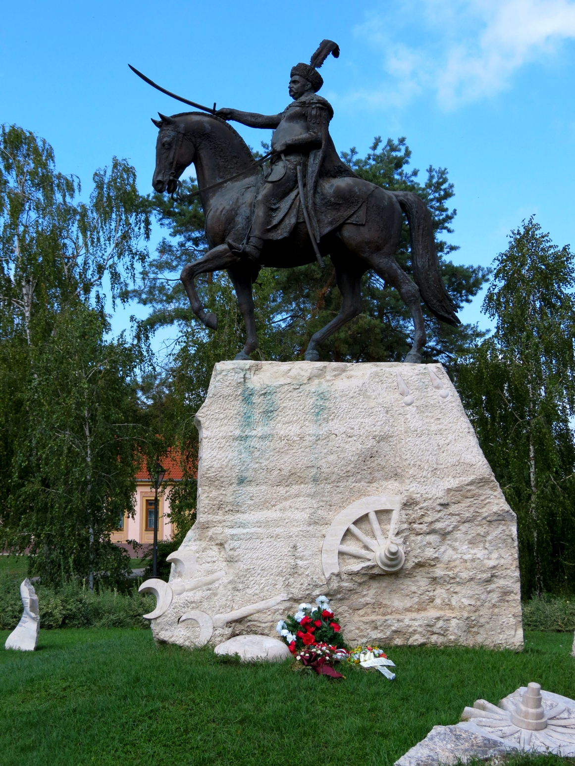 Equestrian statue of Jan III Sobieski in Sturovo Slovakia