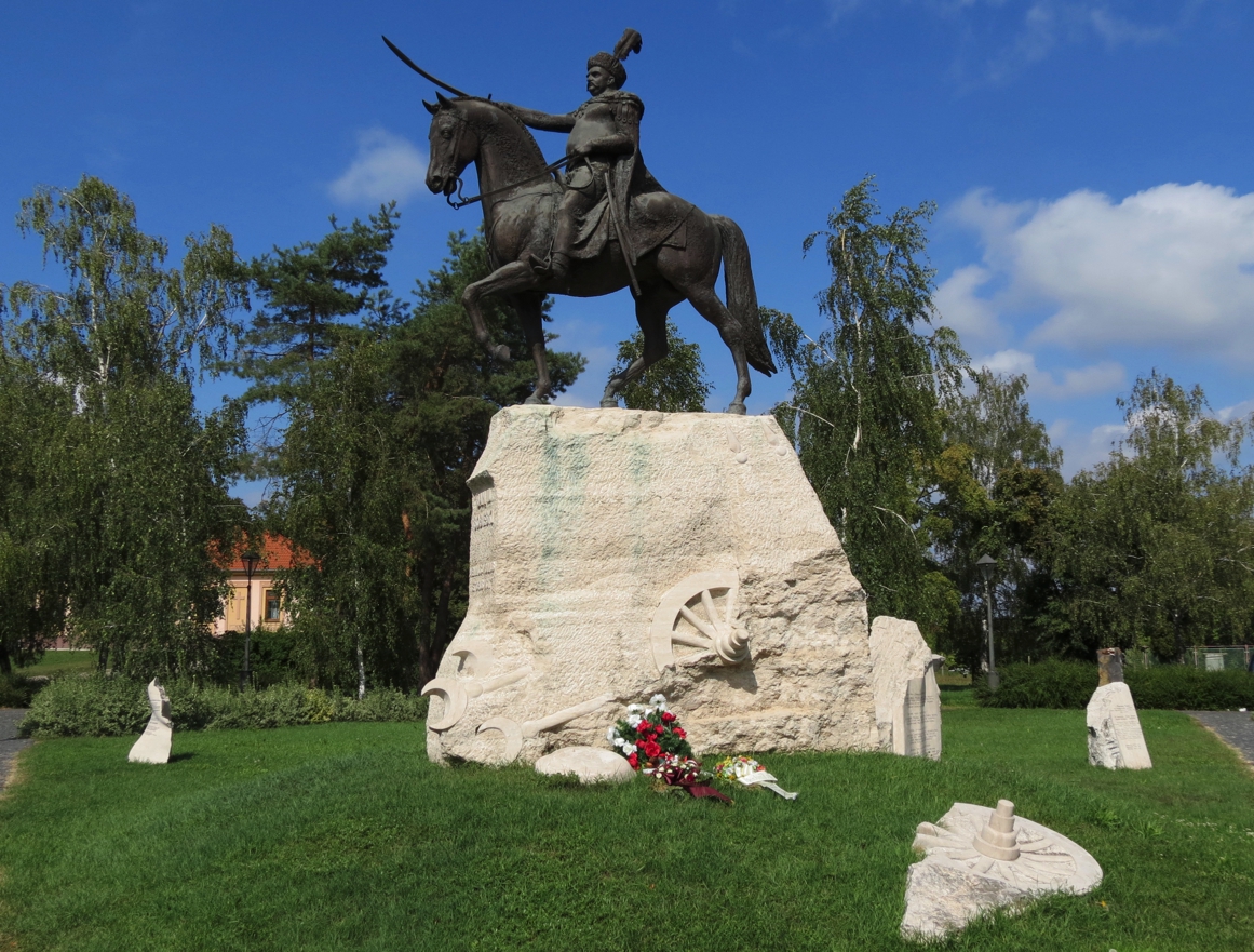 Equestrian statue of Jan III Sobieski in Sturovo Slovakia
