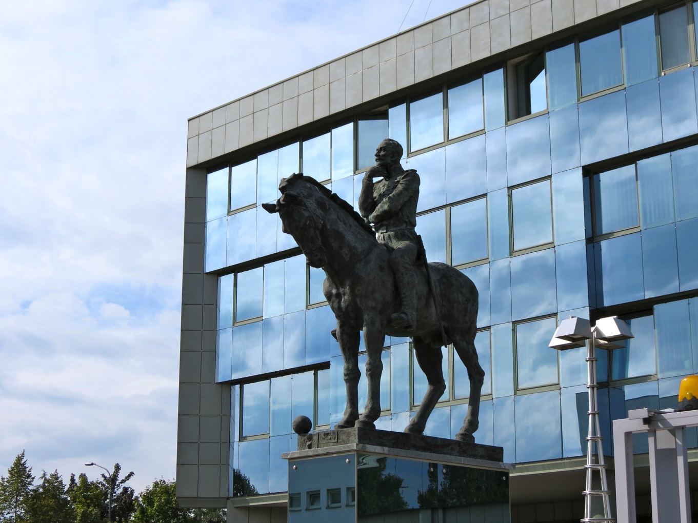Equestrian statue of Rudolf Maister in Ljubljana Slovenia