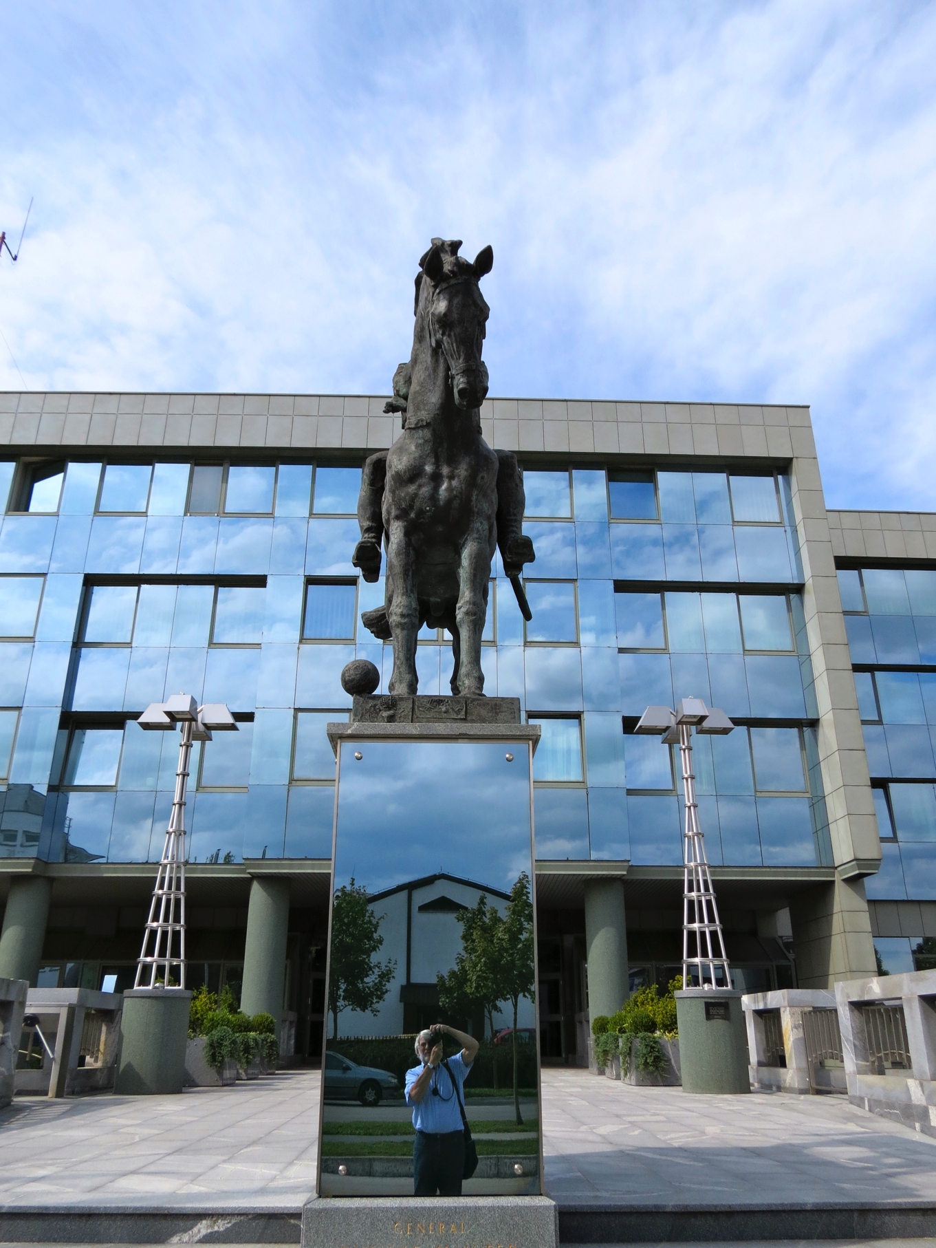 Equestrian statue of Rudolf Maister in Ljubljana Slovenia