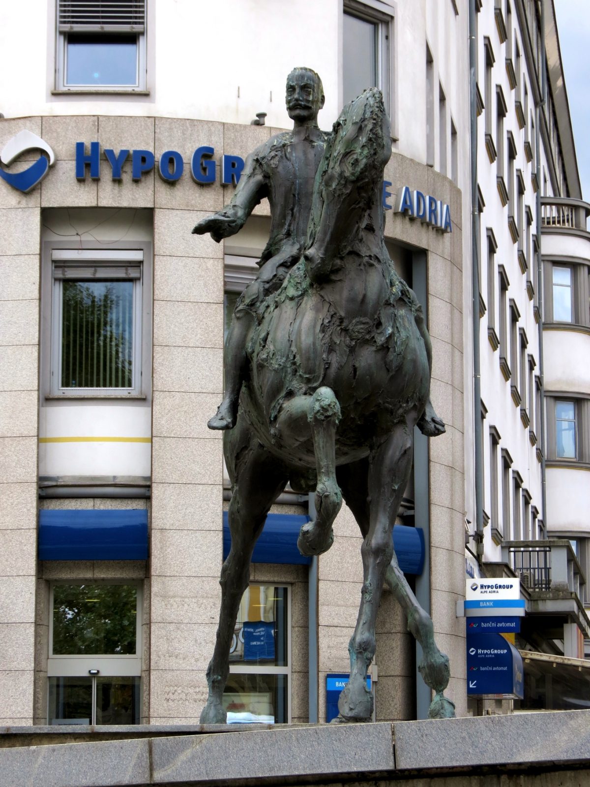 Equestrian statue of Rudolf Maister in Ljubljana Slovenia