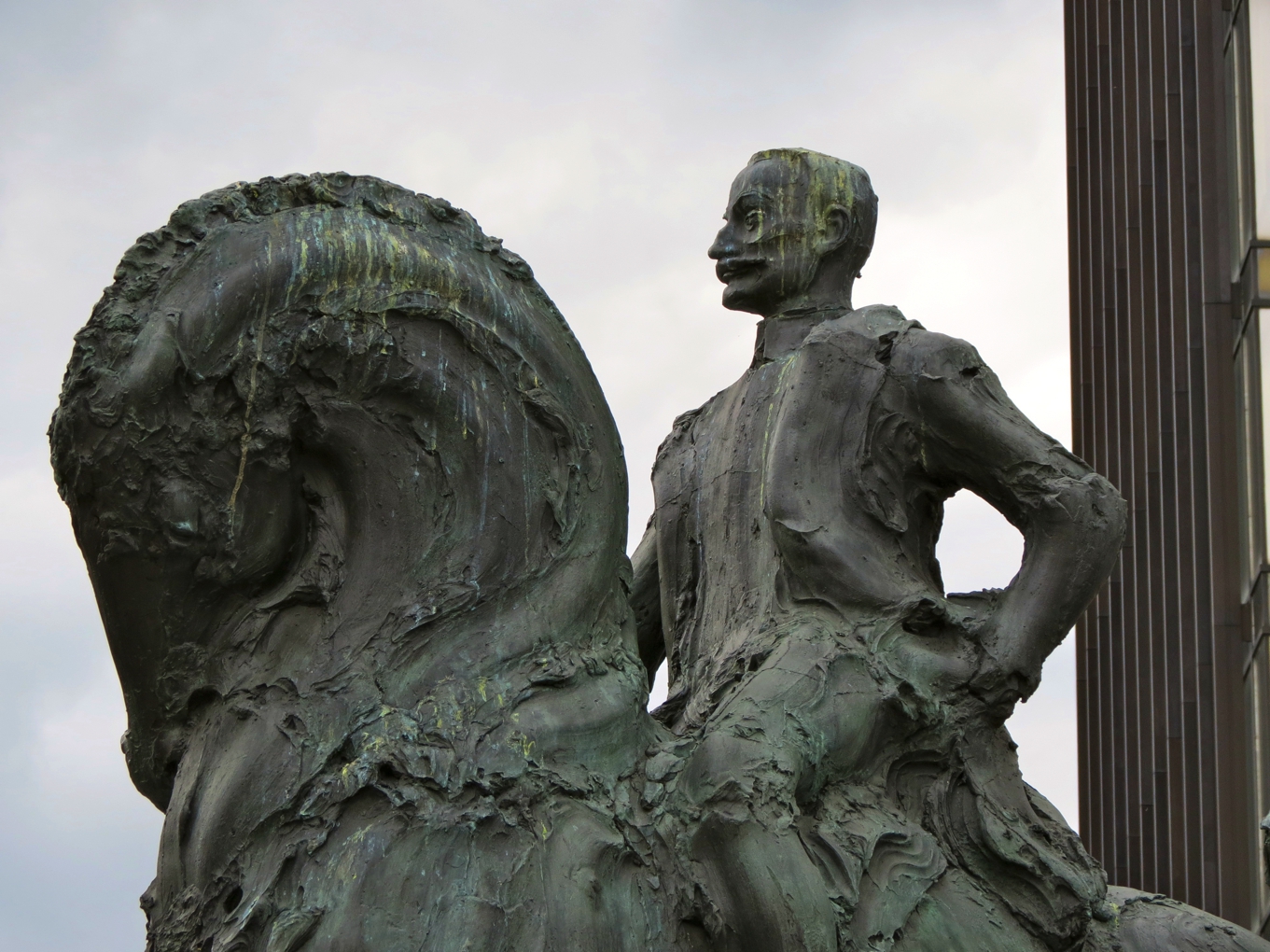 Equestrian statue of Rudolf Maister in Ljubljana Slovenia