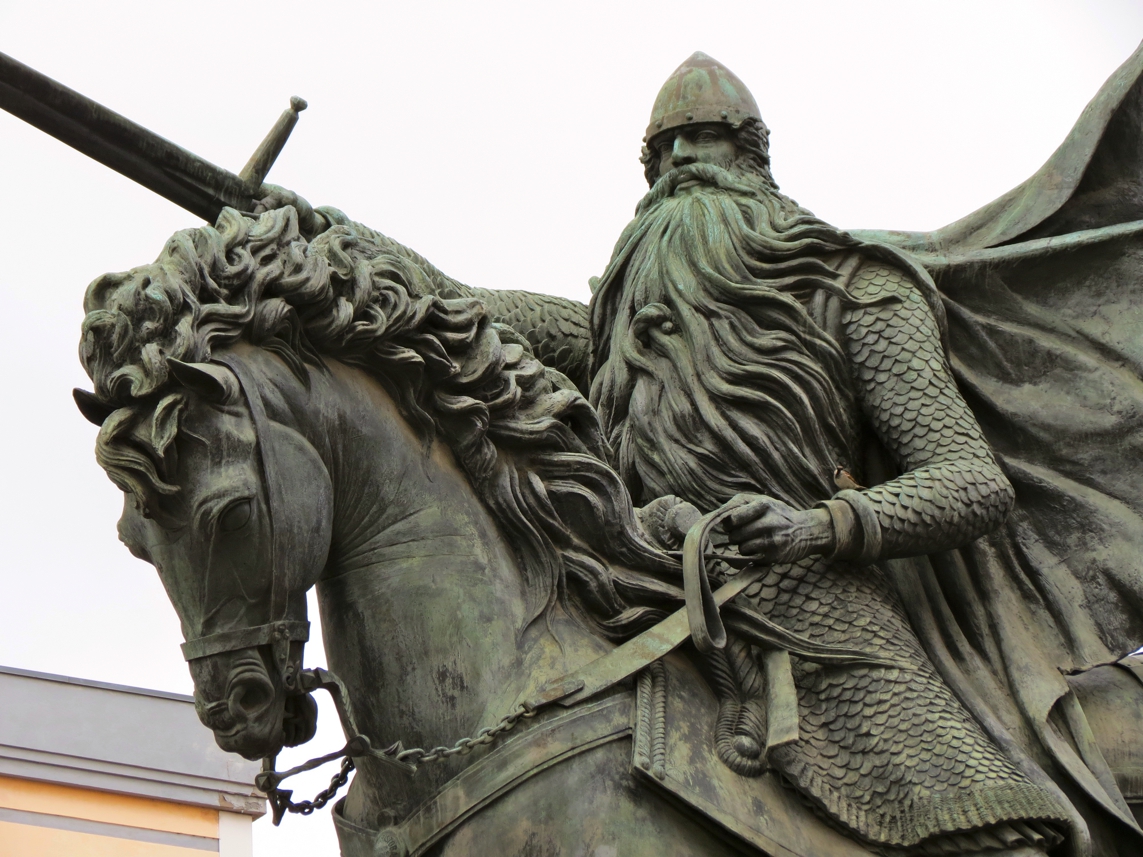 Equestrian statue of El Cid in Burgos Spain