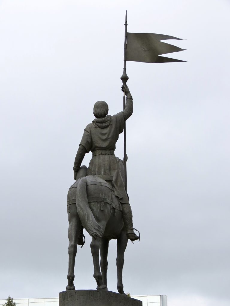 Equestrian statue of Diego Rodriguez Porcelos in Burgos Spain