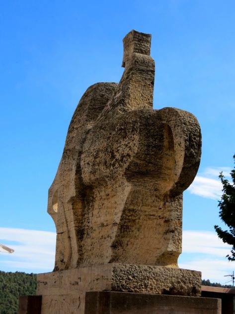 Equestrian statue of Borrell II in Cardona Spain