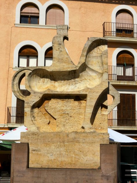 Equestrian statue of Borrell II in Cardona Spain