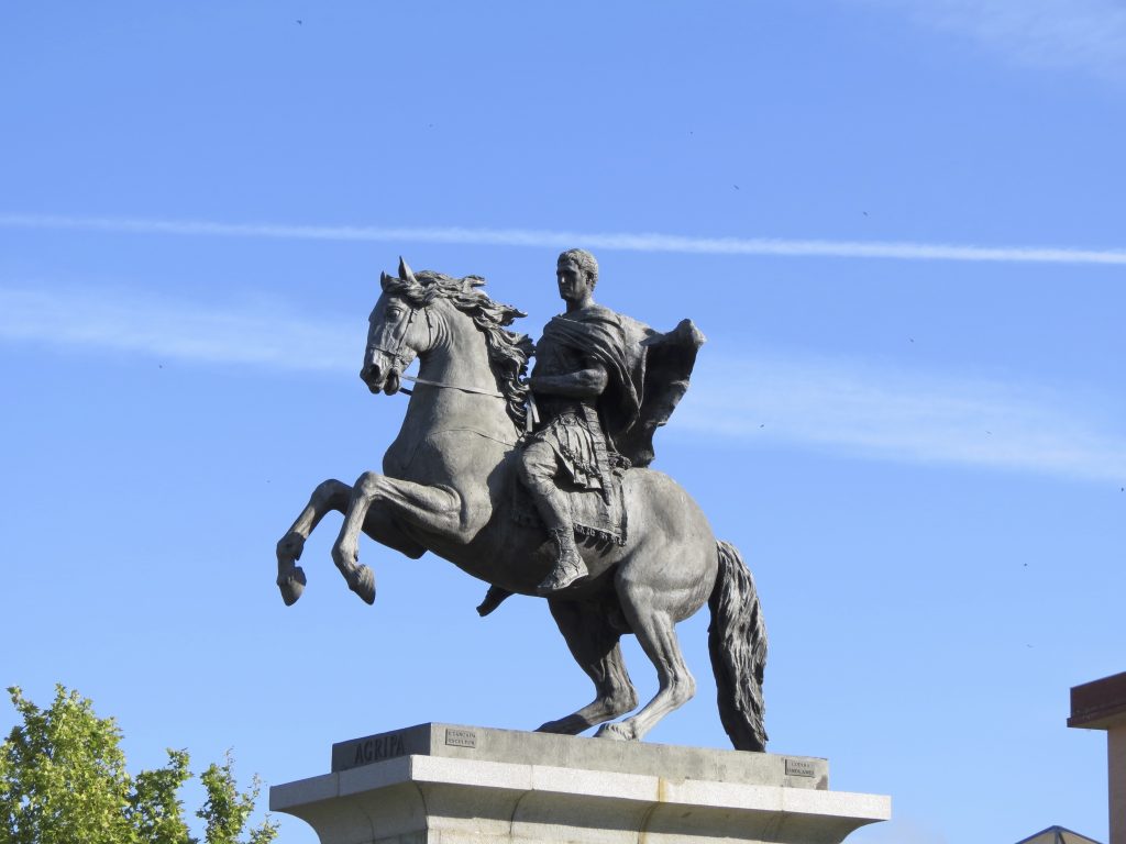 Equestrian statue of Marcus Vipsanius Agrippa in Merida Spain