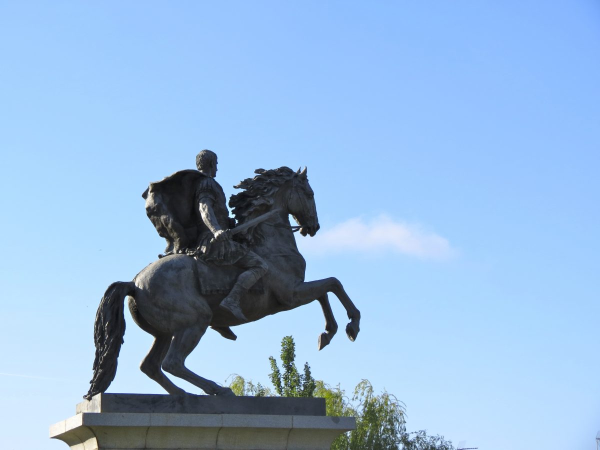Equestrian statue of Marcus Vipsanius Agrippa in Merida Spain
