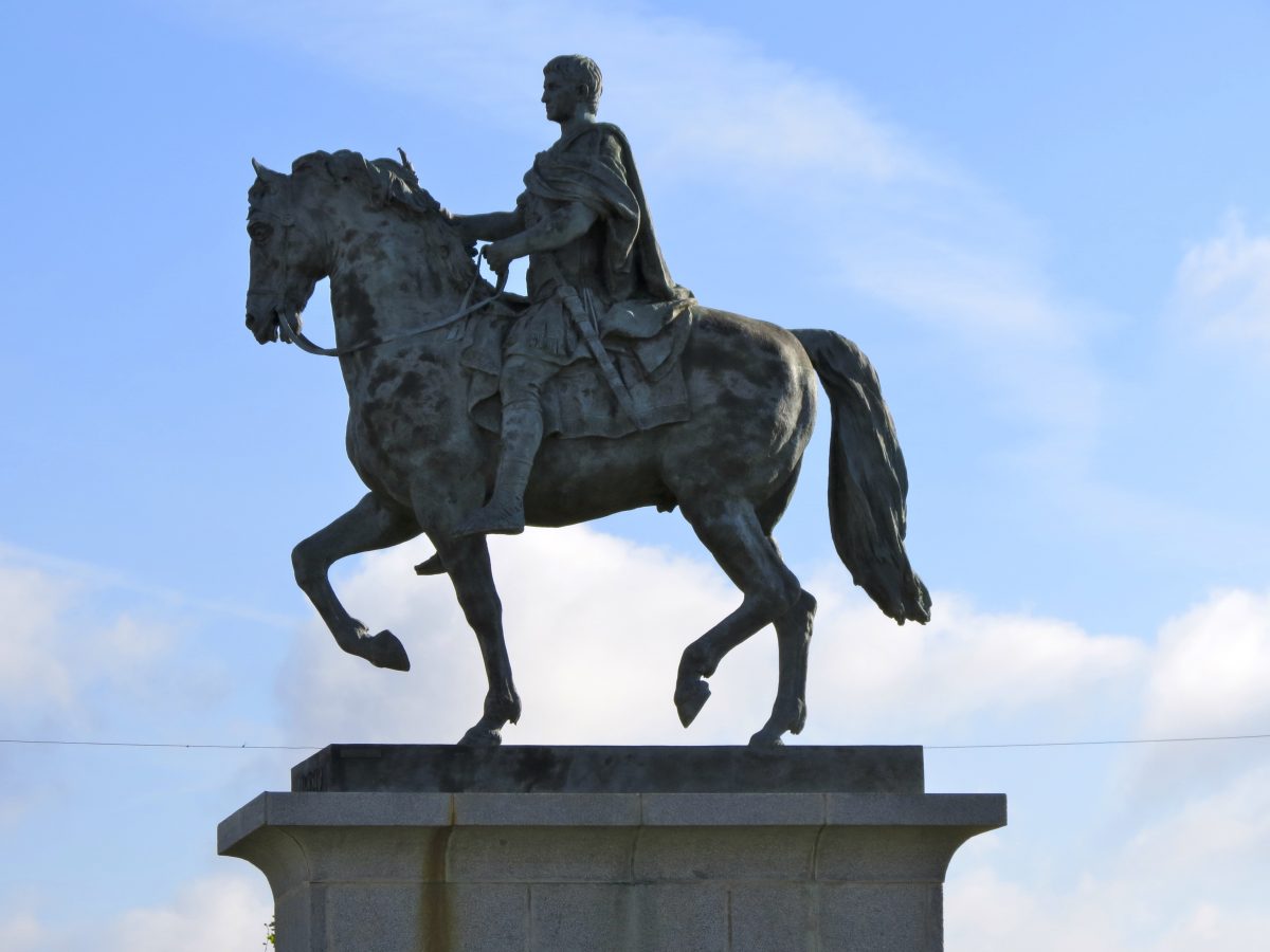 Equestrian statue of Augustus in Merida Spain