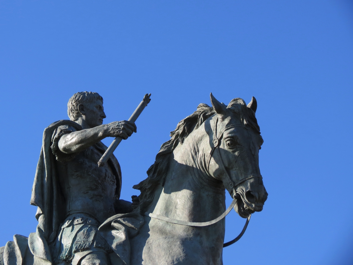 Equestrian statue of Augustus in Merida Spain
