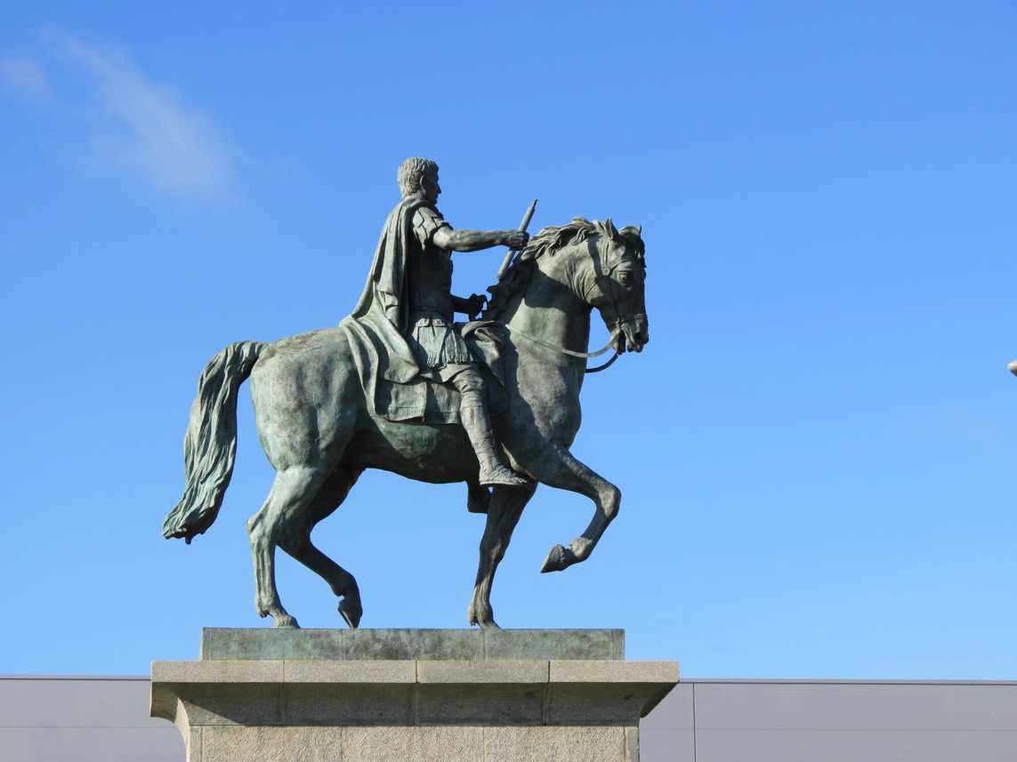 Equestrian statue of Augustus in Merida Spain